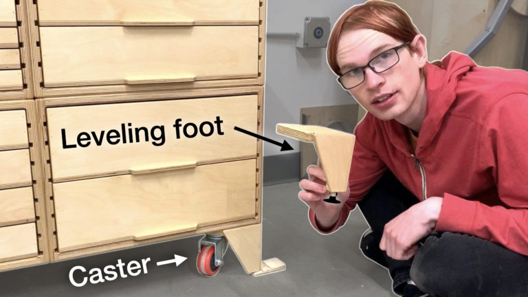 Modular Cabinet Feet | Jer's Woodshop